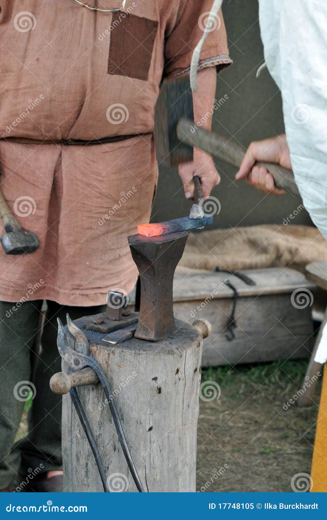 Forging stock image. Image of handicraftsman, craftsperson - 17748105
