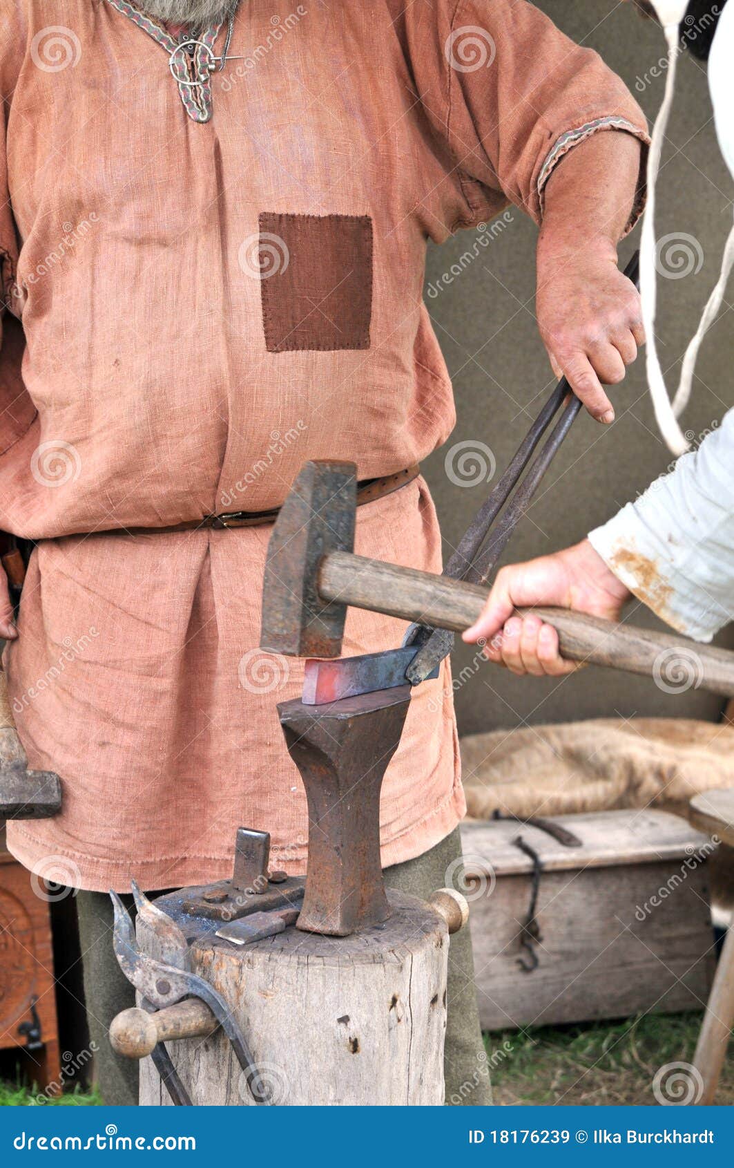 Forging stock image. Image of farrier, forming, annealing - 18176239