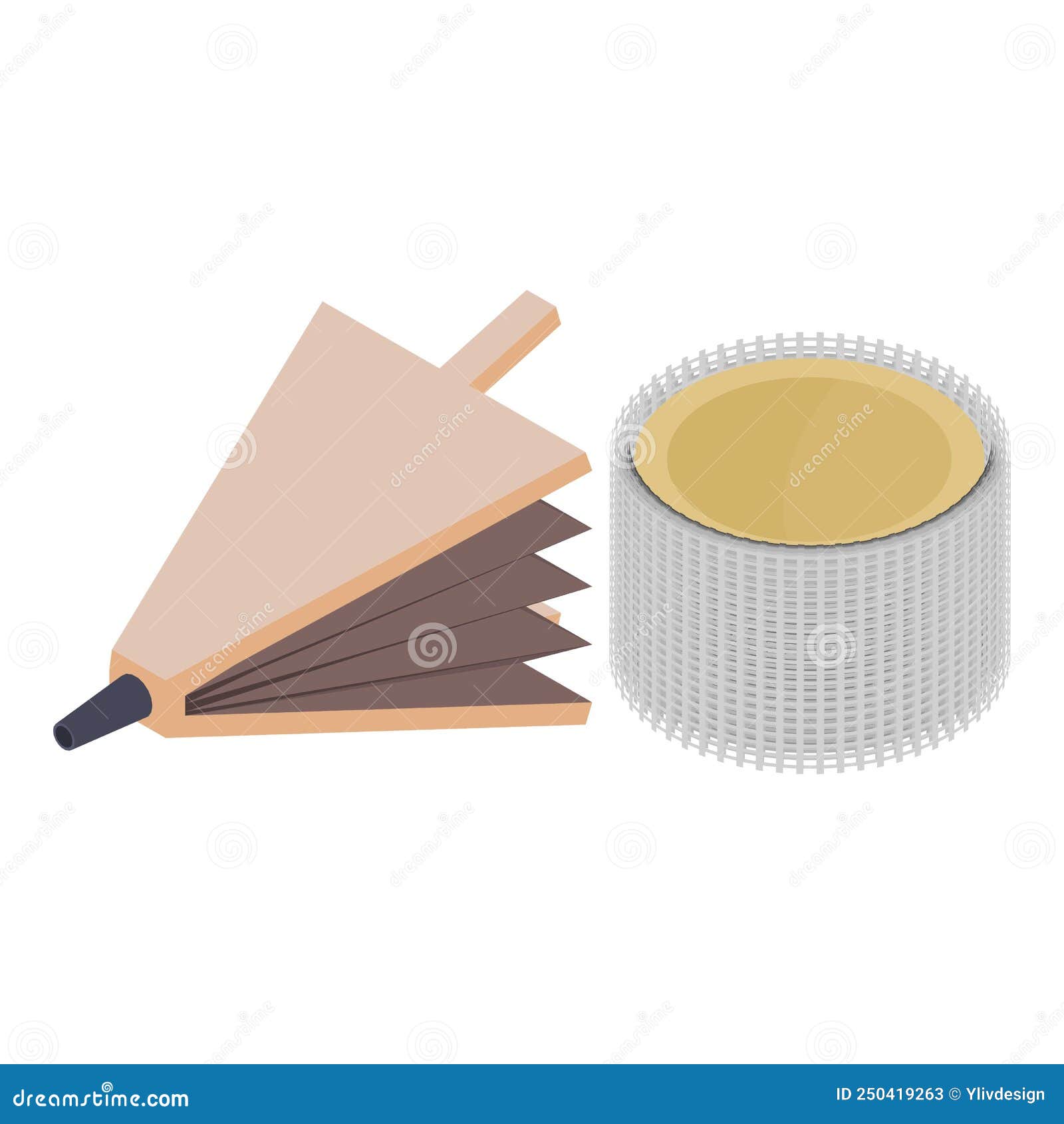 Forging Equipment Icon Isometric Vector. Forge Bellow and Construction ...