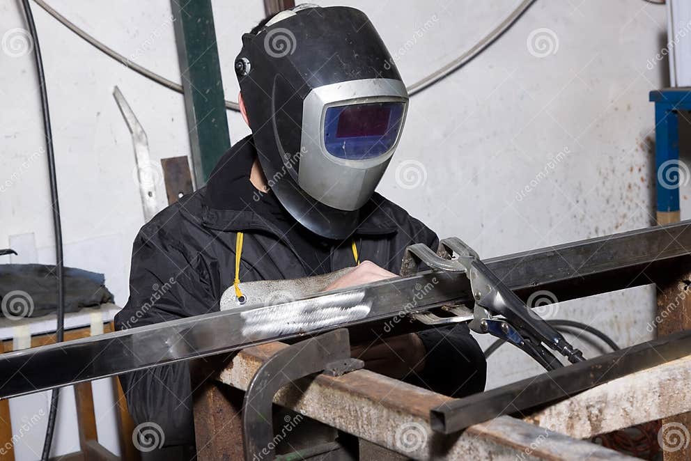 Forging iron stock photo. Image of mask, industry, equipment - 13233612