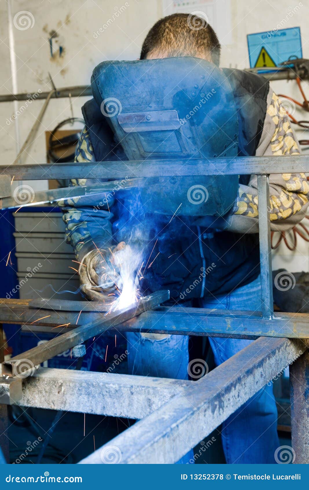 Forging iron stock photo. Image of labor, work, worker - 13252378