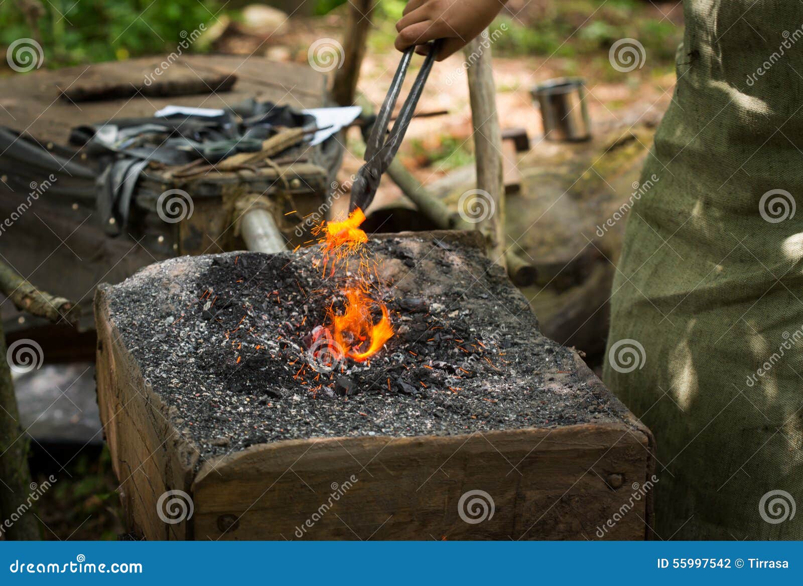 Forging iron craft stock photo. Image of horseshoes, melting - 55997542