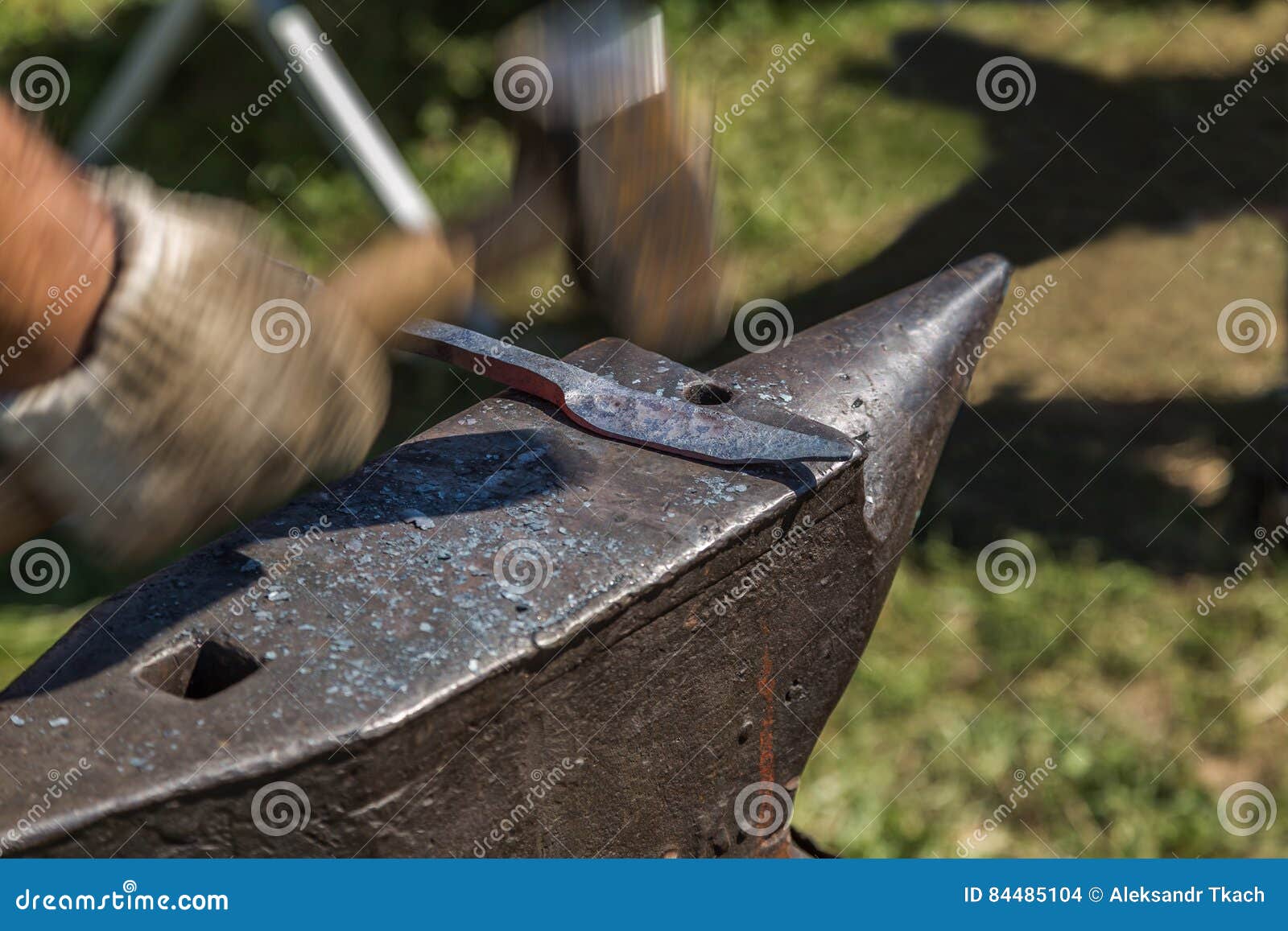 Forging iron stock photo. Image of equipment, blacksmith - 84485104