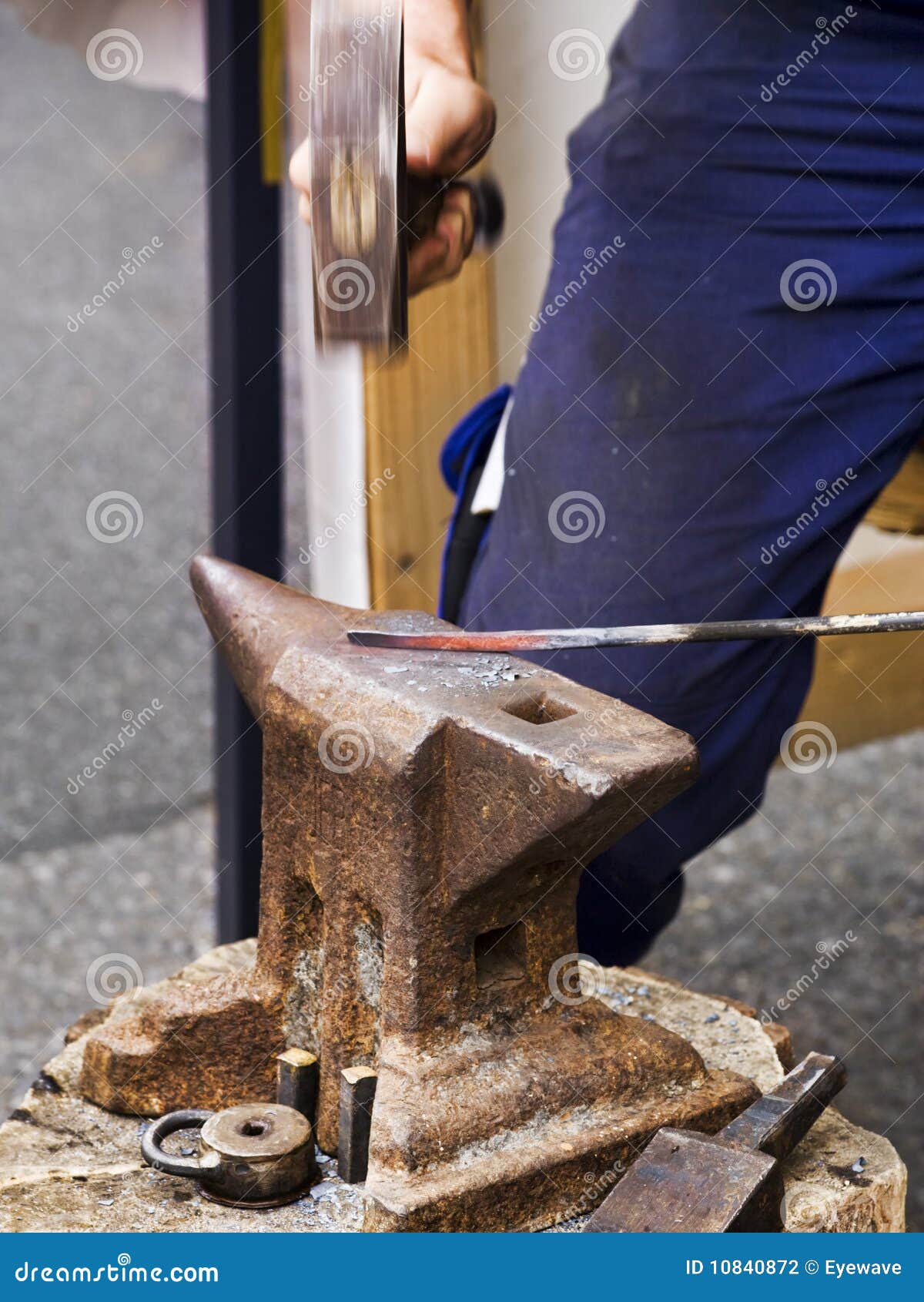 Forging the Iron while it is Hot Stock Photo - Image of tools, iron ...
