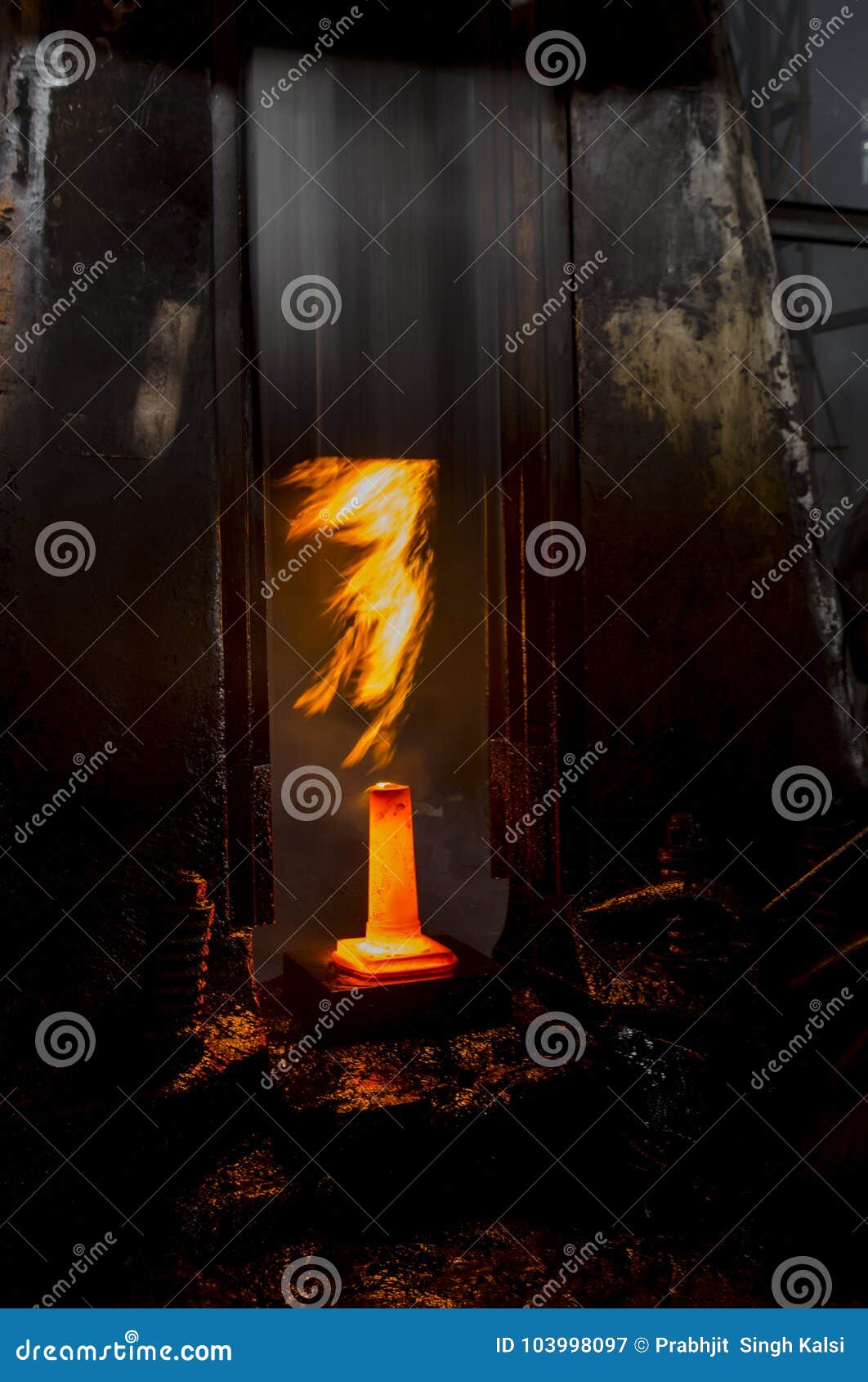 Drop Forged Hammer In Forging Process Stock Photo | CartoonDealer.com ...