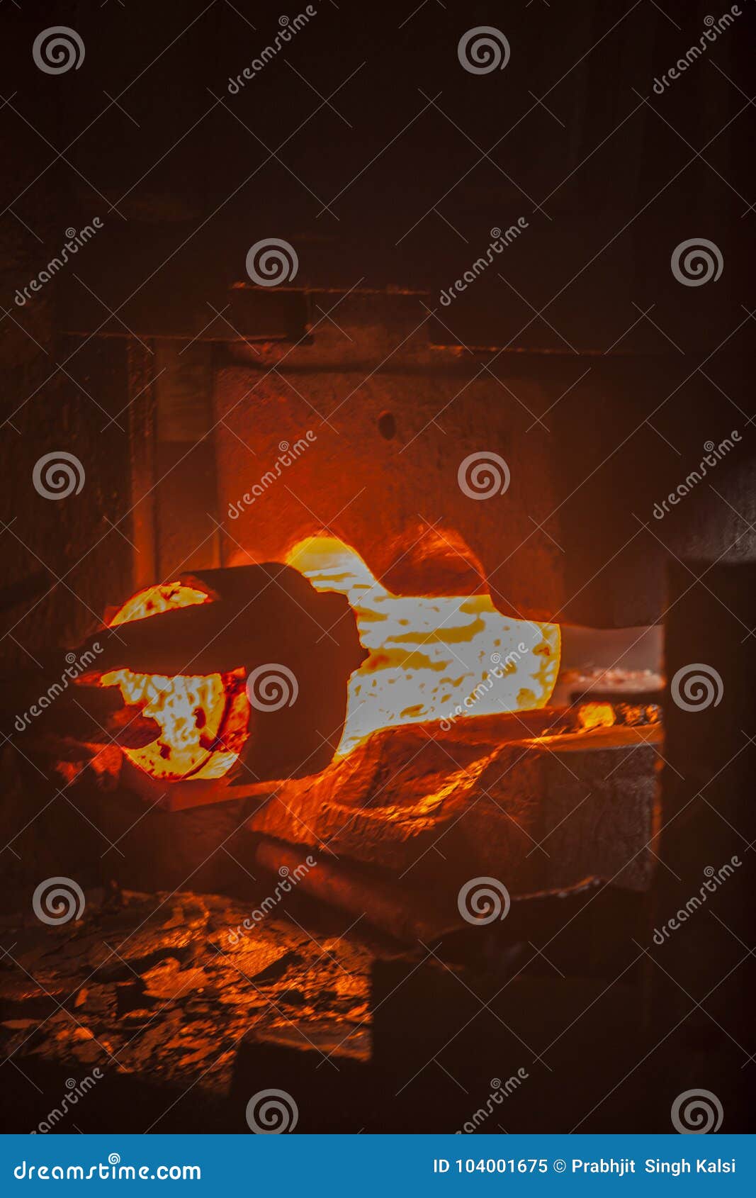 Drop Forged Hammer in Forging Process Stock Image - Image of heated ...