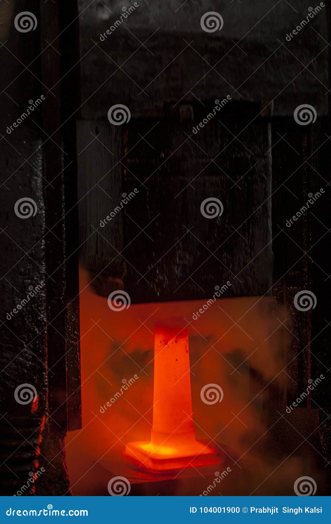 Drop Forged Hammer in Forging Process Stock Photo - Image of circle ...