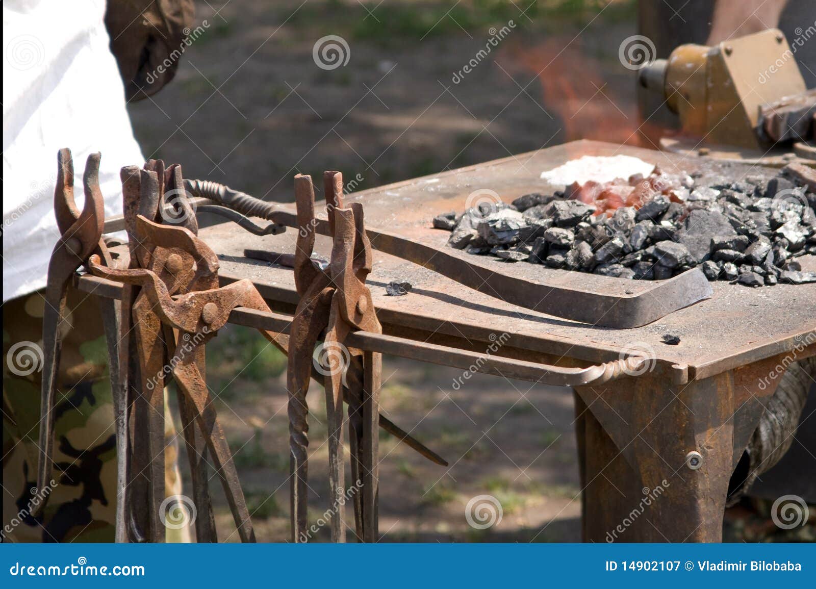 Forging tools stock image. Image of traditional, fire - 14902107