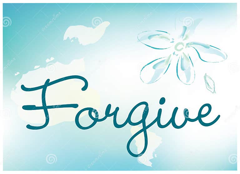 Forgive card stock vector. Illustration of cover, vector - 66074005