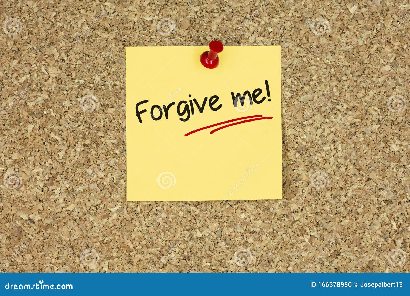 Forgive Me! on Yellow Sticky Note Stock Photo - Image of forgive ...