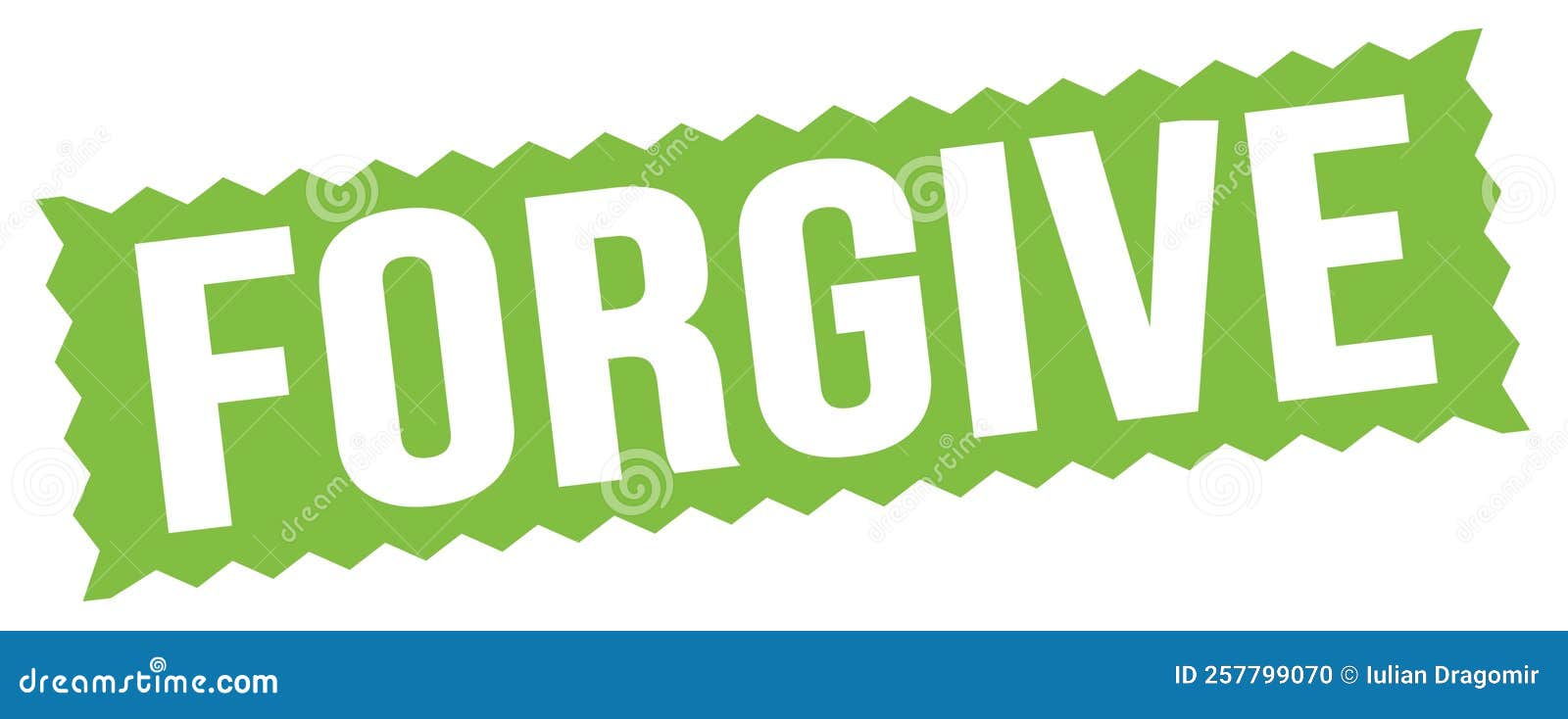 FORGIVE Text Written on Green Stamp Sign Stock Illustration ...