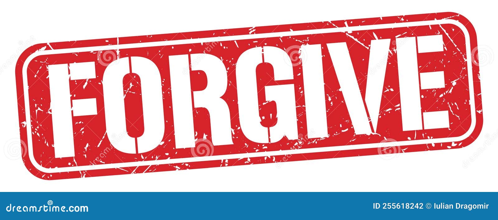 FORGIVE Text Written on Red Stamp Sign Stock Illustration ...