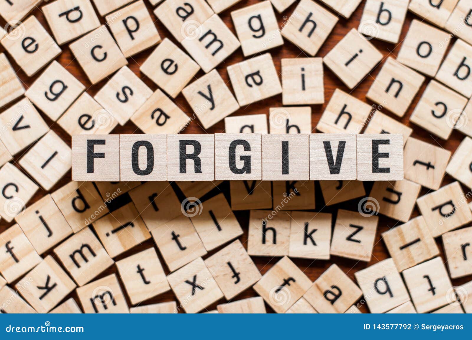 Forgive word concept stock photo. Image of forgive, grace - 143577792