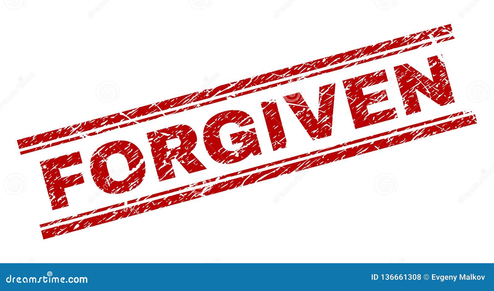 Grunge Textured FORGIVEN Stamp Seal Stock Vector - Illustration of ...