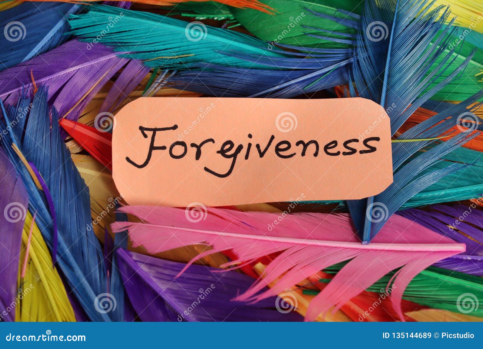Forgiveness stock image. Image of paper, concept, feathered - 135144689