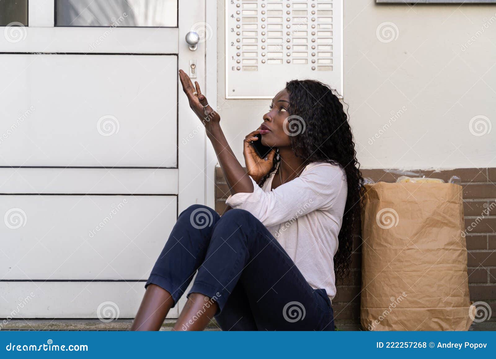 Forgot Key Sitting at Front Door Stock Photo - Image of doors, electric ...