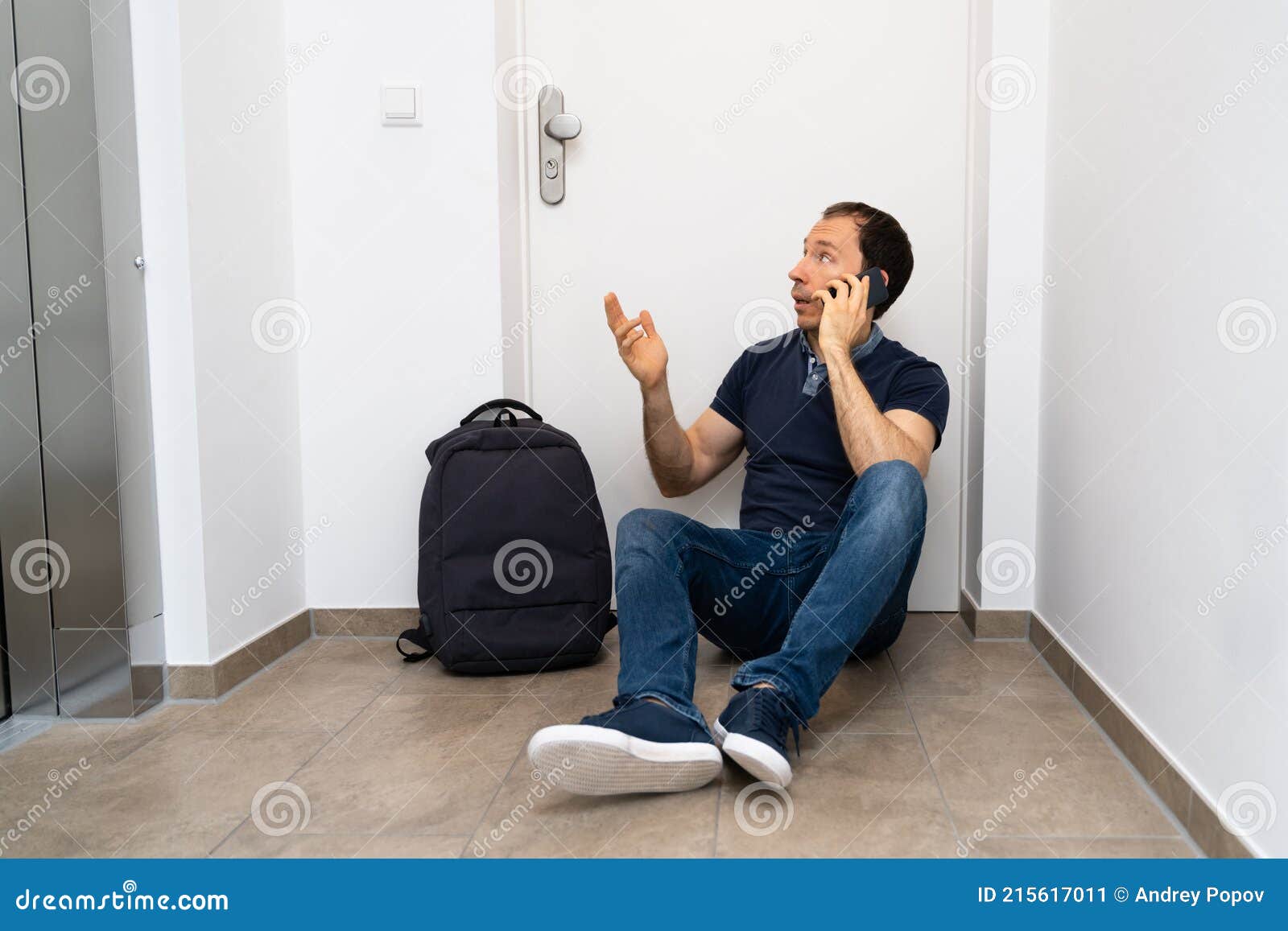 Forgot or Lost Key stock image. Image of waiting, locked - 215617011