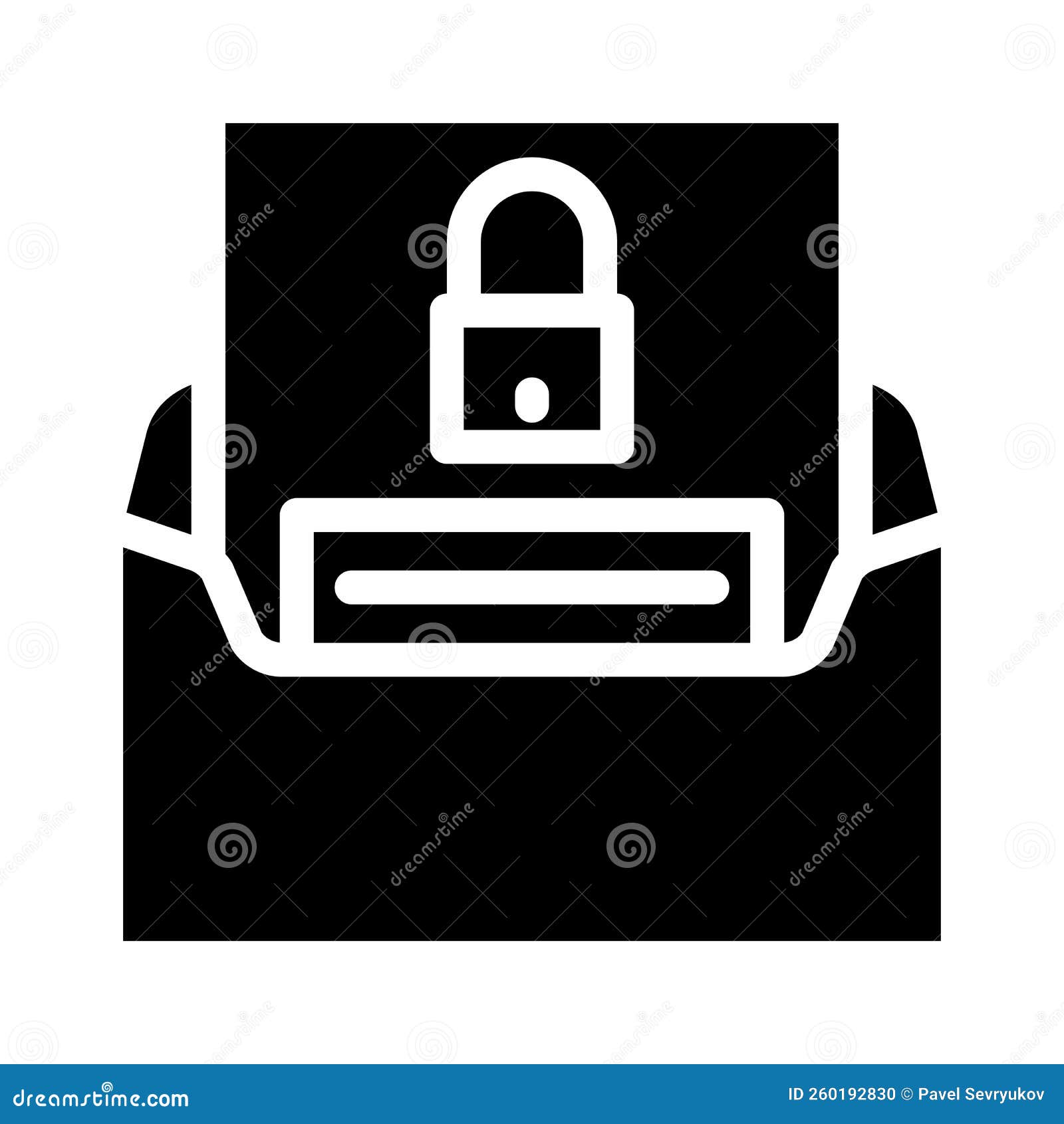 Forgot Password Glyph Icon Vector Illustration Stock Vector ...