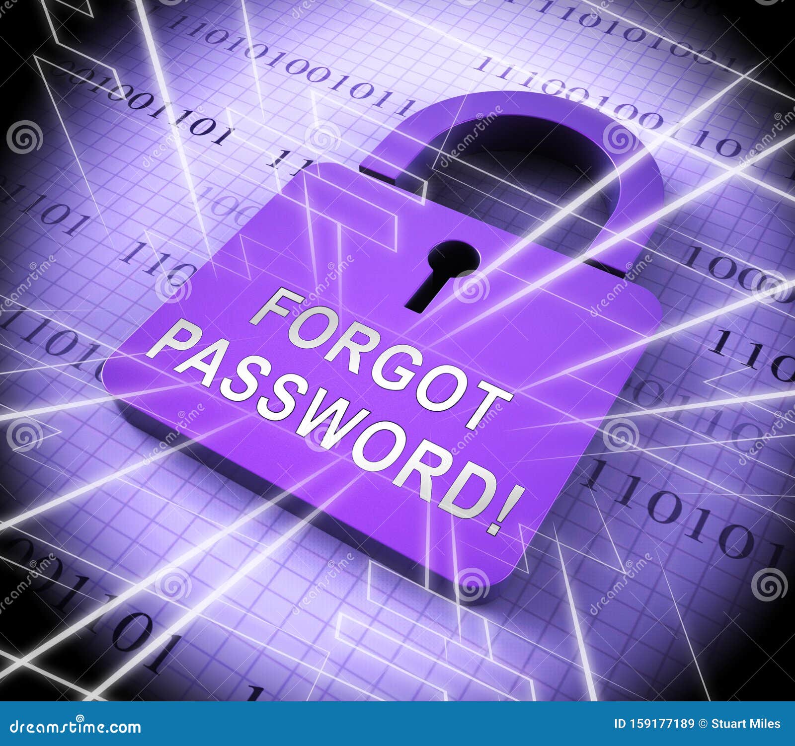 Forgot Password Padlock Shows Login Authentication Invalid - 3d ... Forgot Password Padlock Shows Login Authentication Invalid - 3d ...