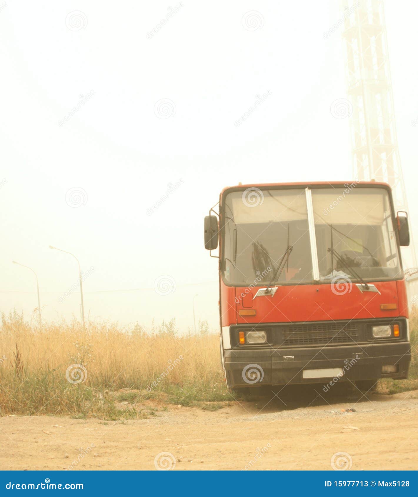 Forgotten bus stock image. Image of mist, brume, transport - 15977713