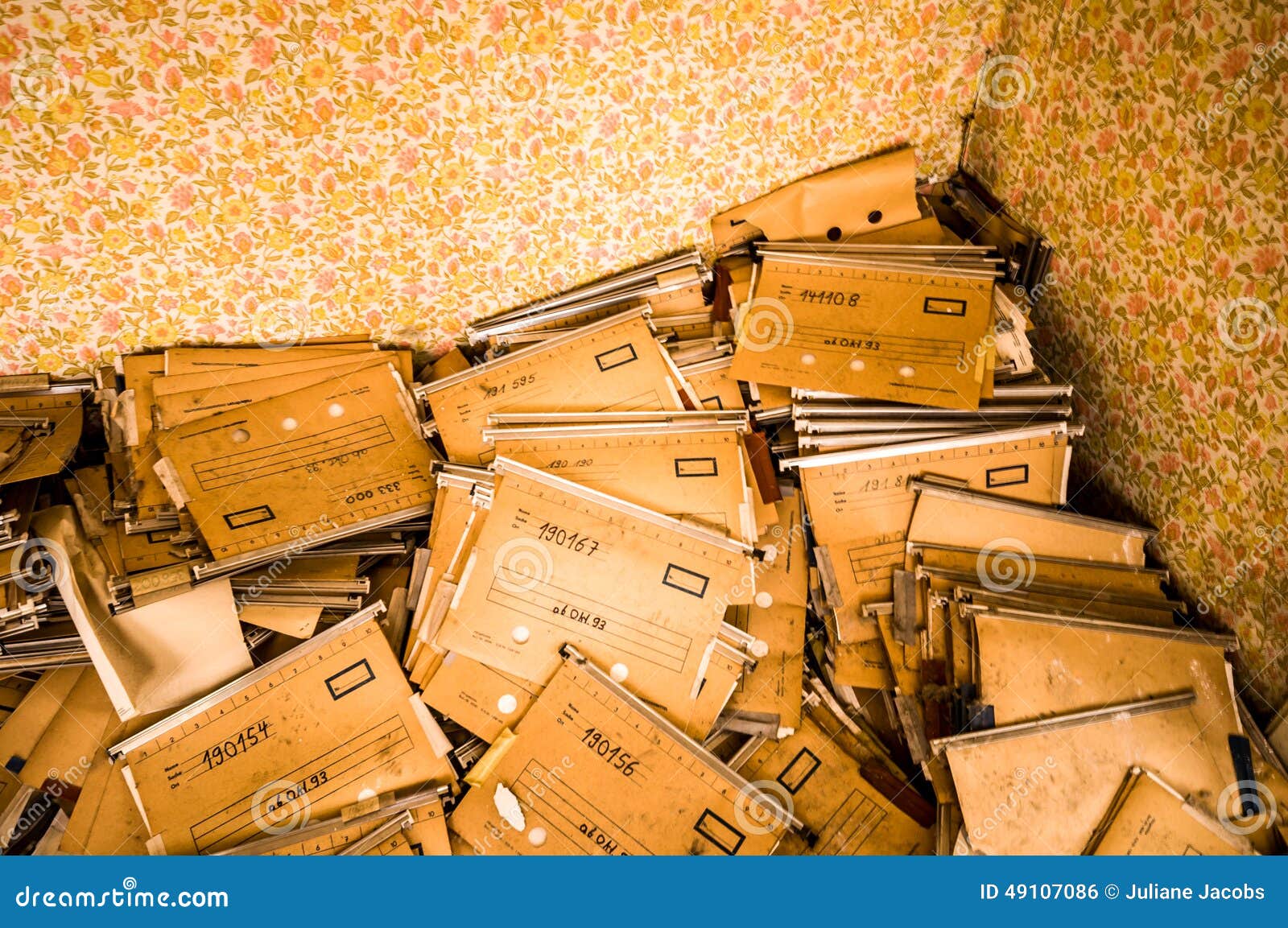 Forgotten documents stock photo. Image of yellowed, dirty - 49107086