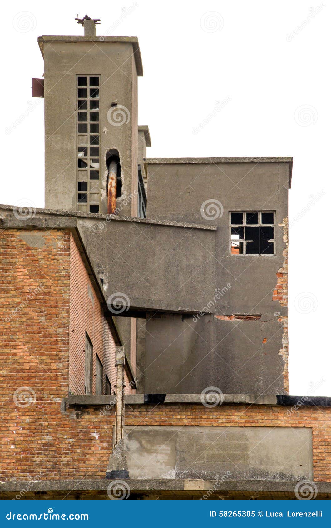 Run-down factory stock image. Image of factory, decay - 58265305