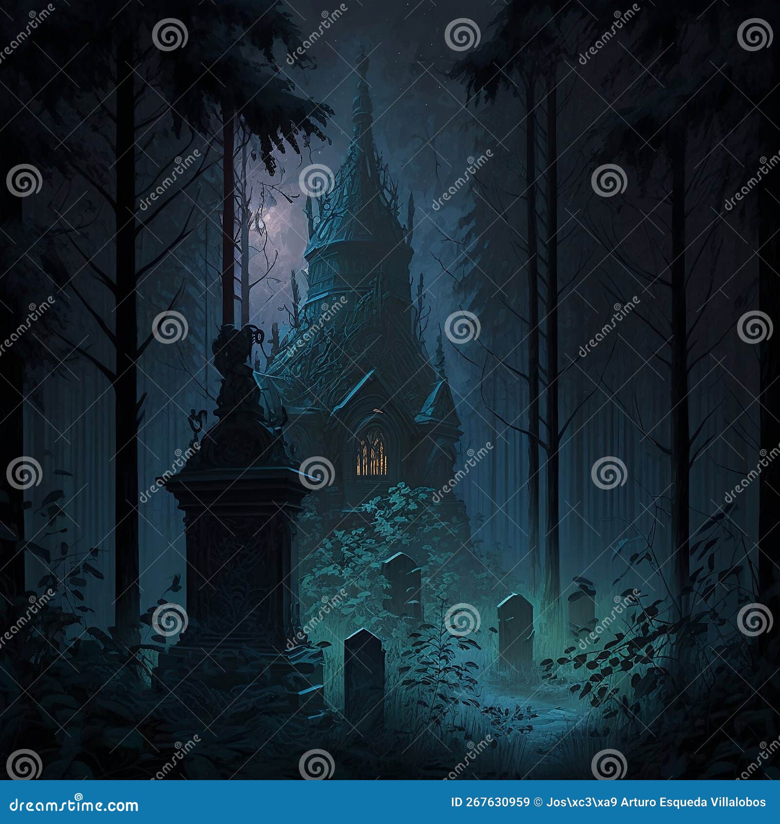 Forgotten and Foreboding: the Abandoned Forest Cemetery Stock ...