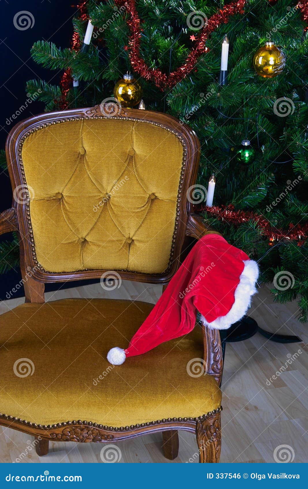 Forgotten Hat from Santa Claus Stock Photo - Image of celebration ...