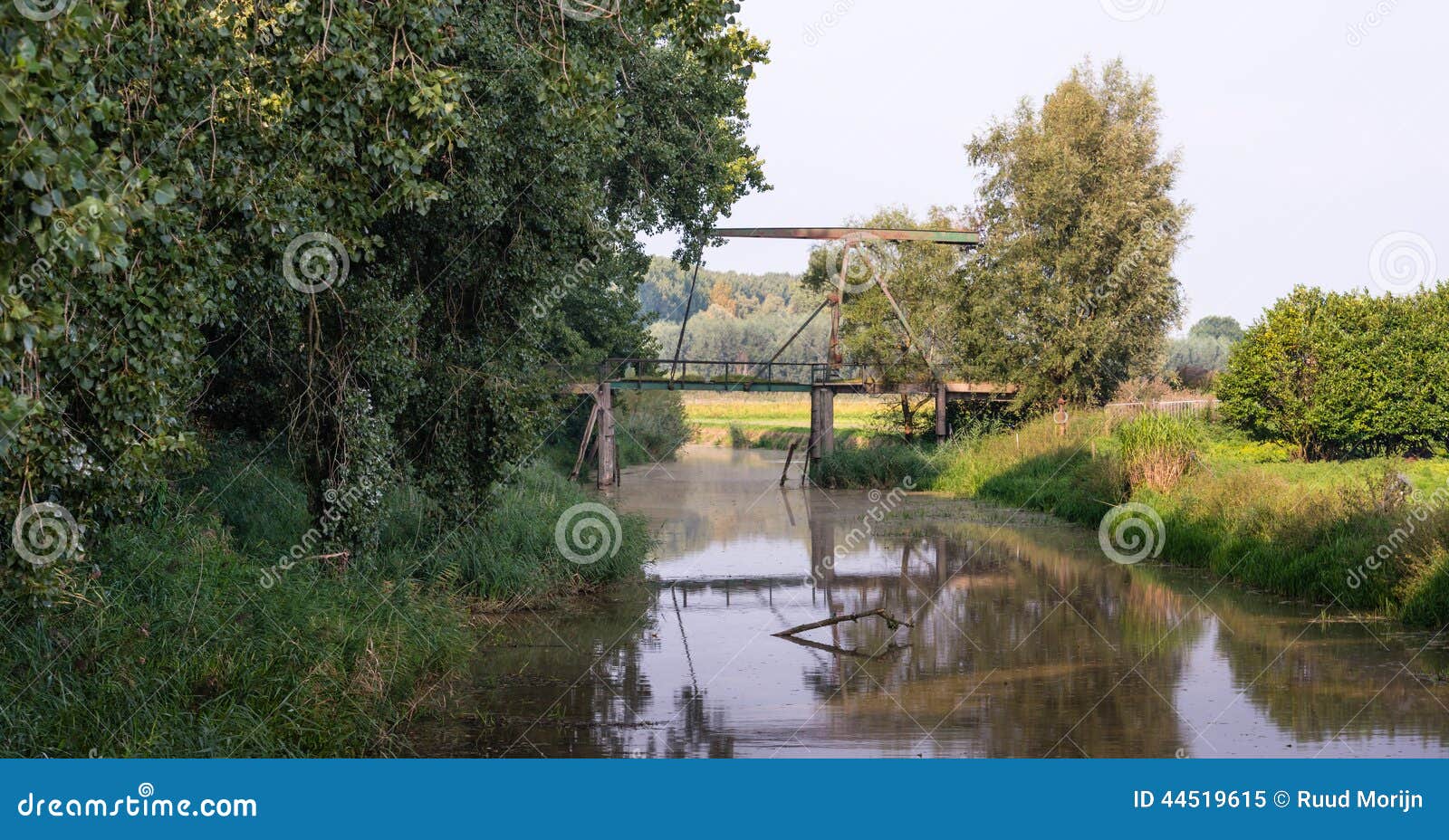 Forgotten and Neglected Old Drawbridge Stock Image - Image of outdoor ...