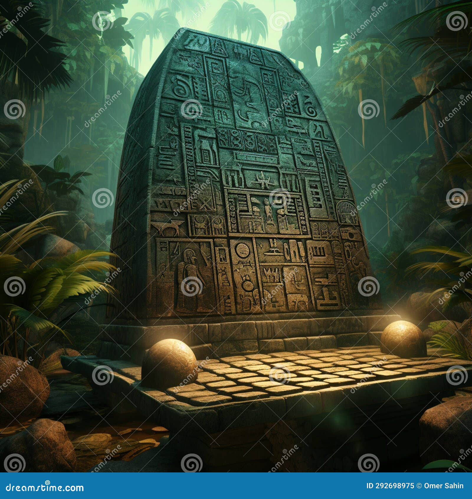 Forgotten Scripts: Echoes Of An Ancient Civilization Stock Photo ...