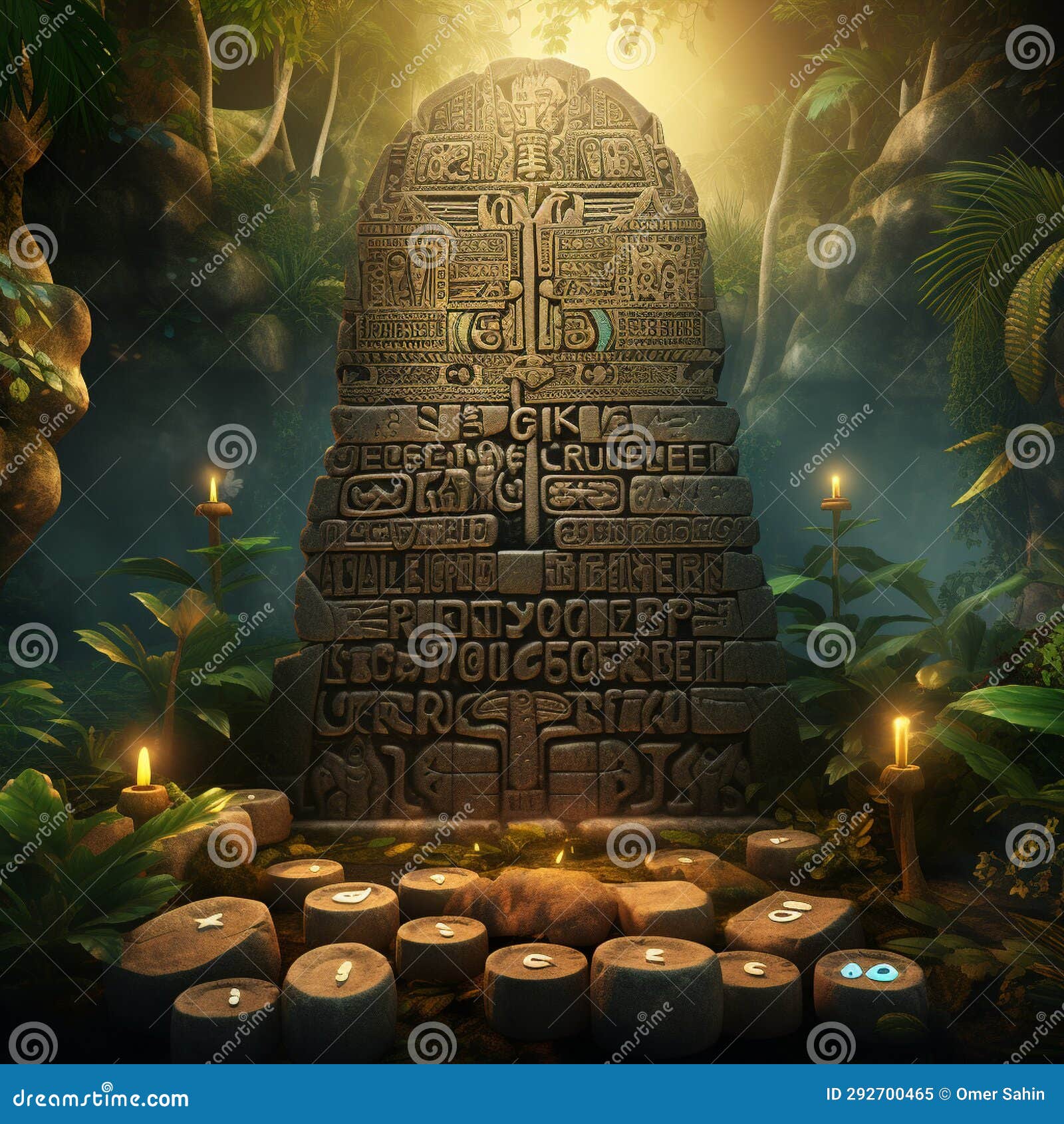 Forgotten Scripts: Echoes of an Ancient Civilization Stock Image ...