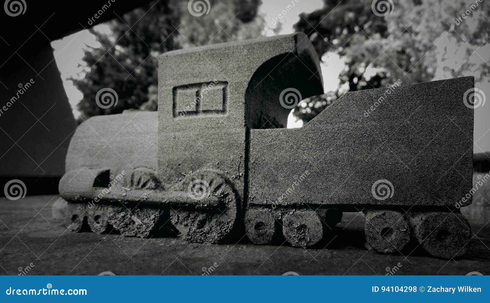 Stone Train Sculpture stock photo. Image of track, small - 94104298