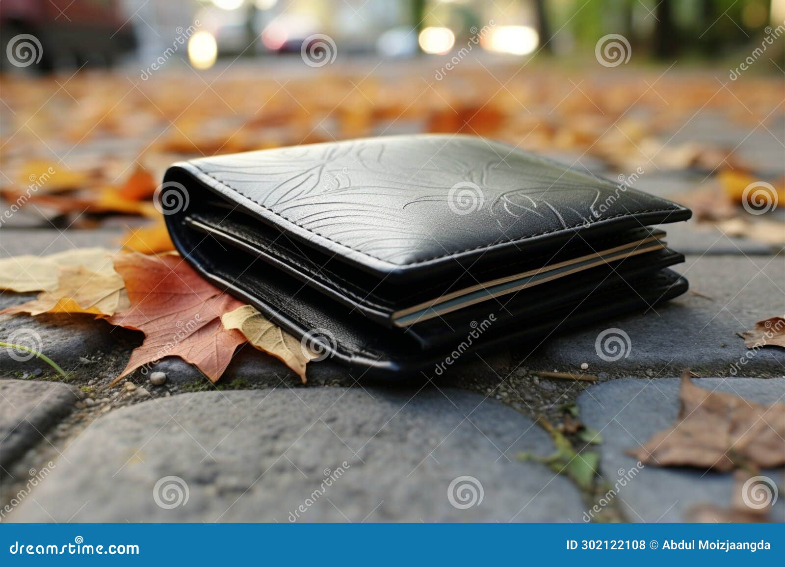 Forgotten Wallet Left on a Park Bench, a Moment of Absentmindedness ...
