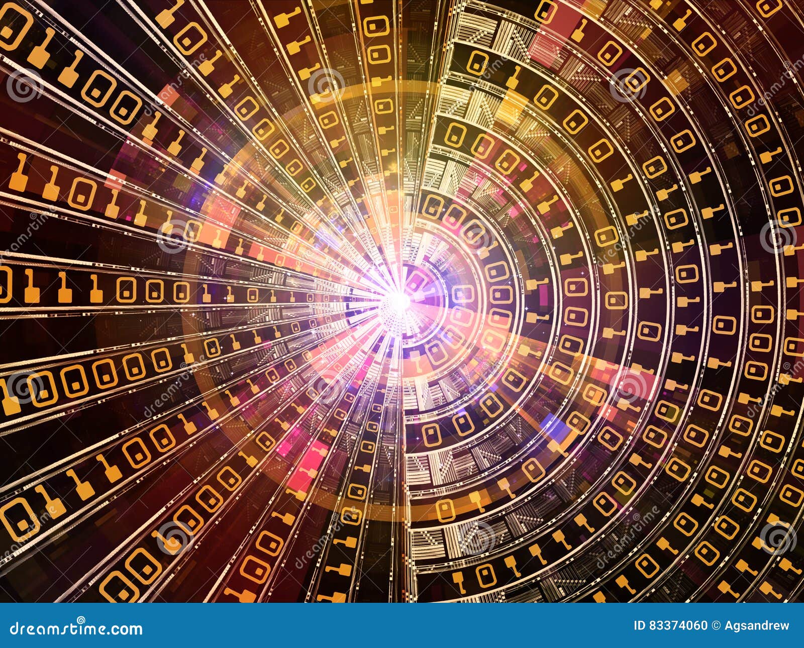 Forgotten World of Numbers stock illustration. Illustration of round ...