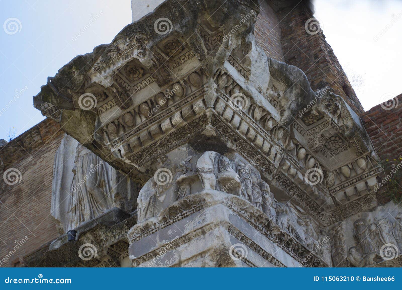 Fori Imperiali in Rome stock photo. Image of historic - 115063210