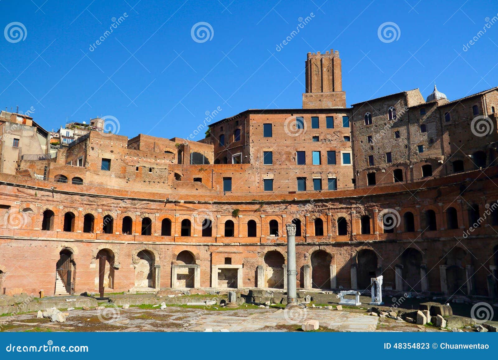 Fori Imperiali stock image. Image of outdoors, fori, rome - 48354823