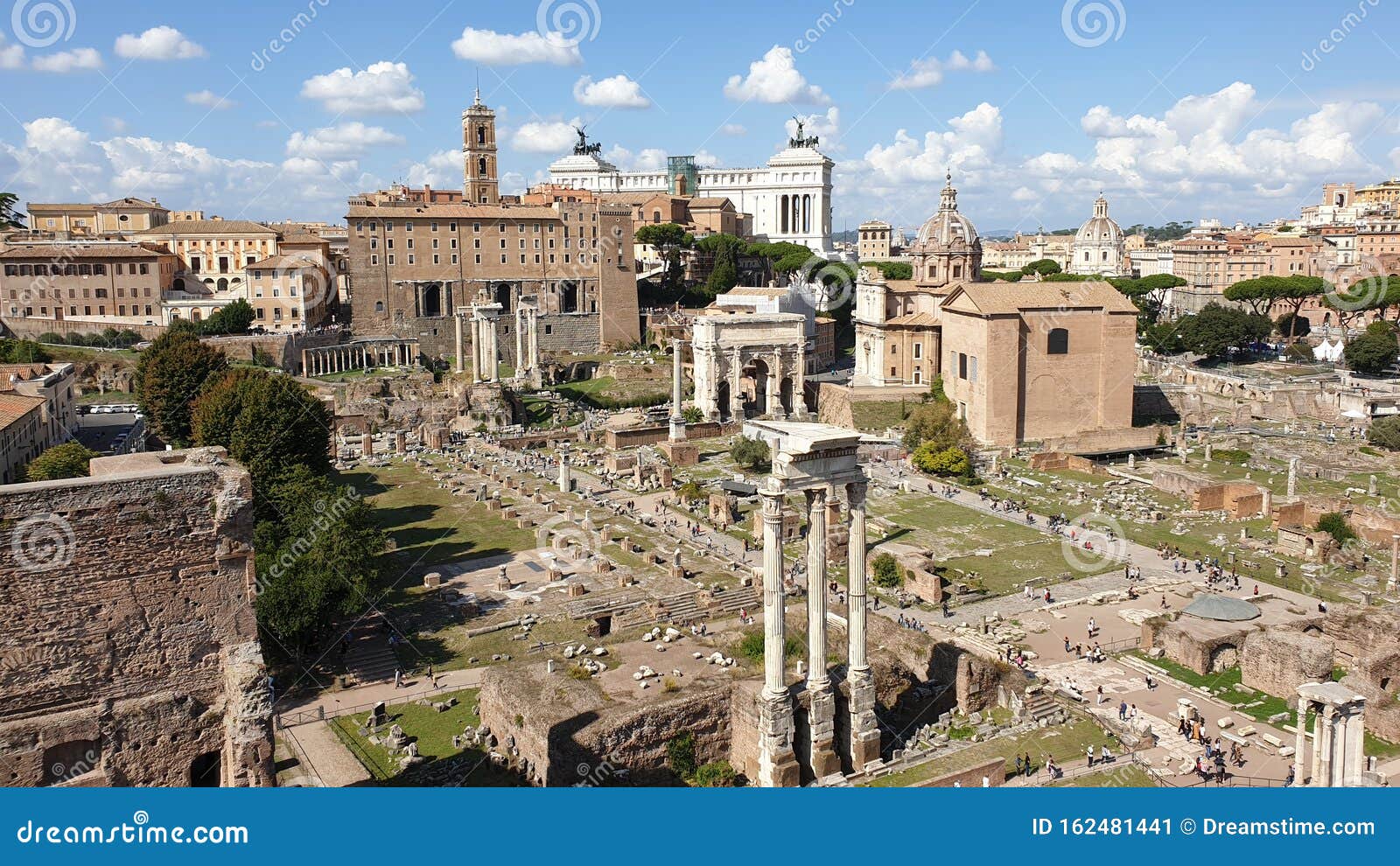 Fori in Rome stock image. Image of rome, fori, palatino - 162481441