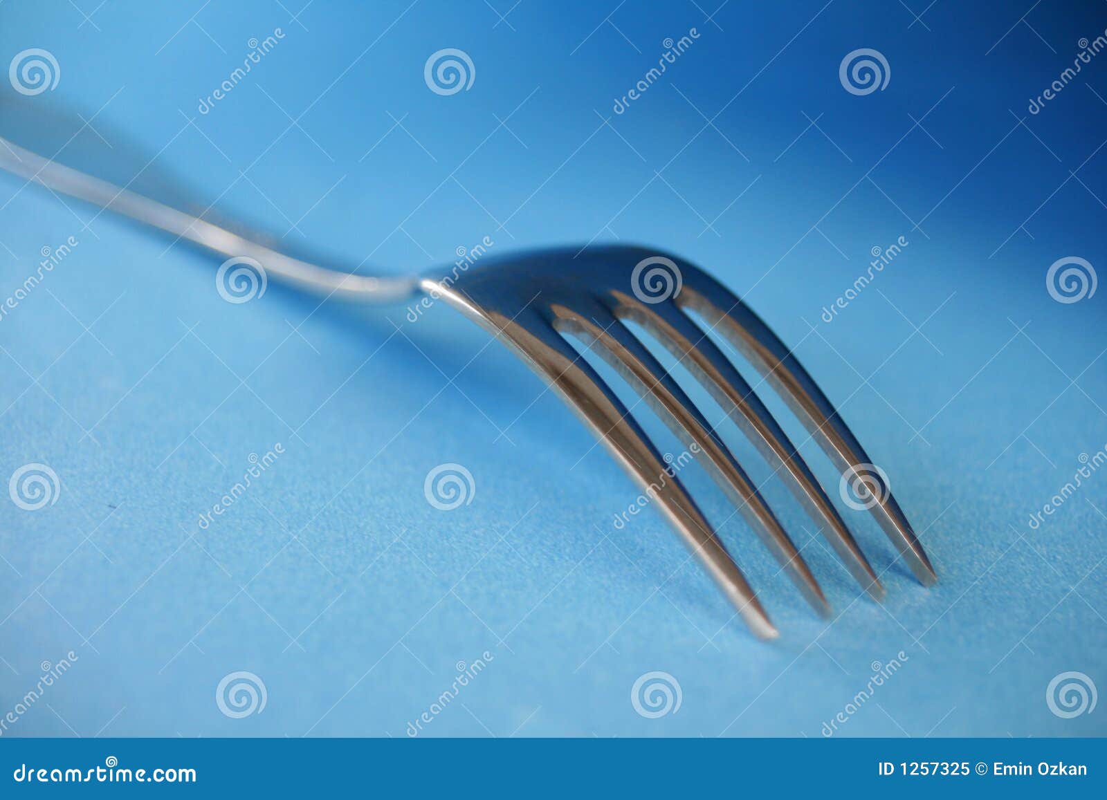 Fork 2 stock image. Image of fork, blue, restaurant, cuttery - 1257325