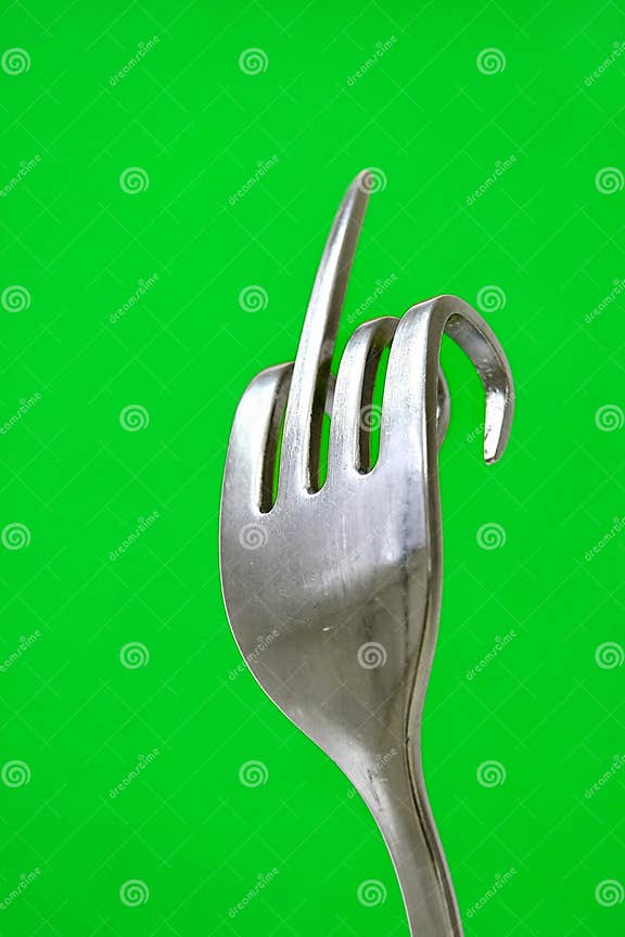 Fork stock photo. Image of funny, hand, gesture, insult - 25190906
