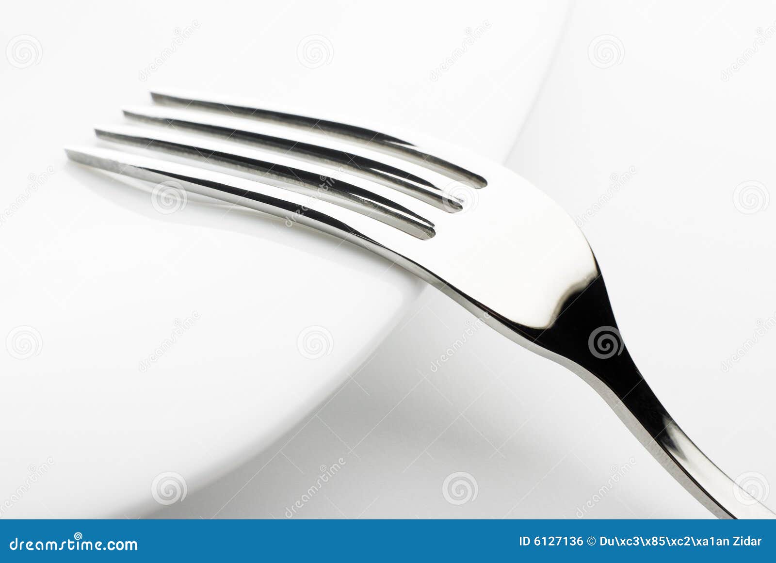 Fork stock photo. Image of close, fork, kitchen, white - 6127136