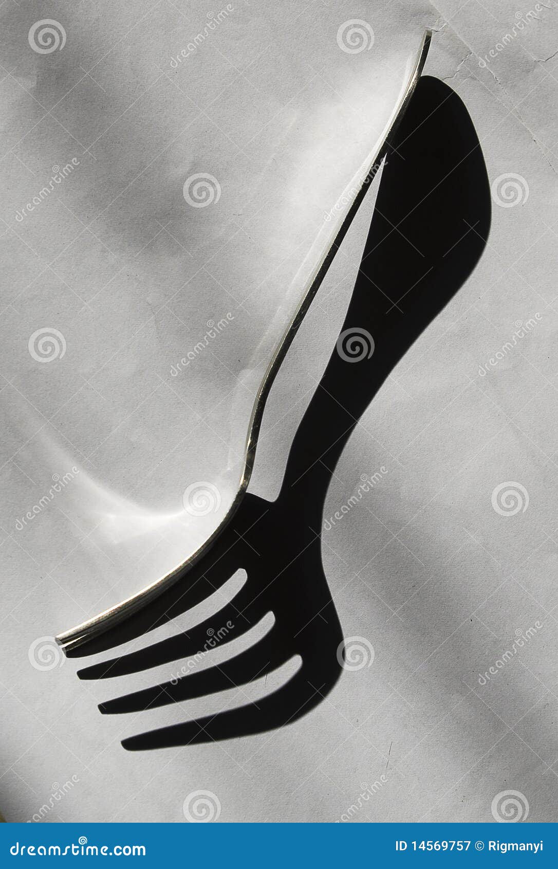 Fork abstract stock image. Image of reflection, fork - 14569757