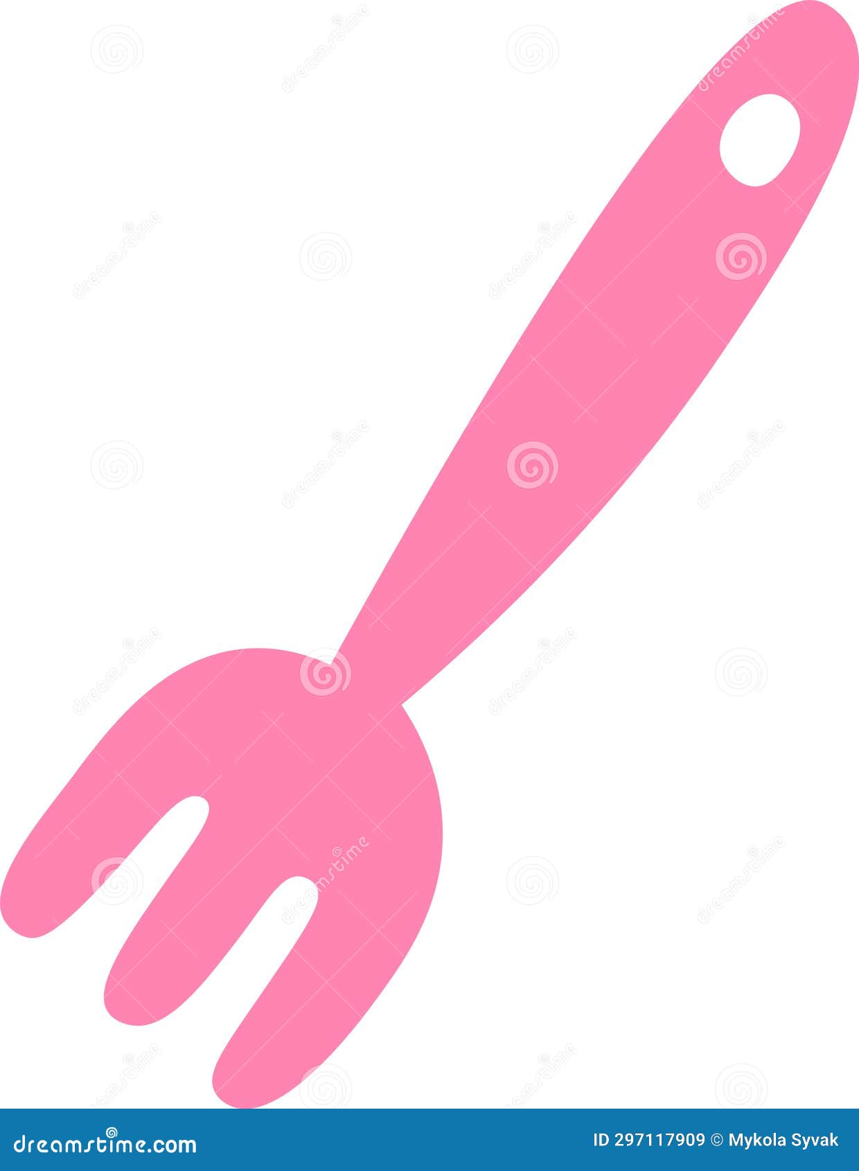 Fork Cartoon Icon stock illustration. Illustration of cartoon - 297117909