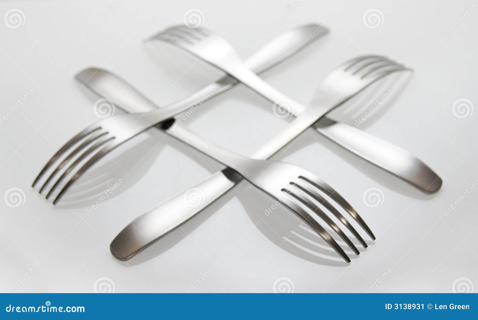 Fork cross stock image. Image of dinner, prongs, cutting - 3138931