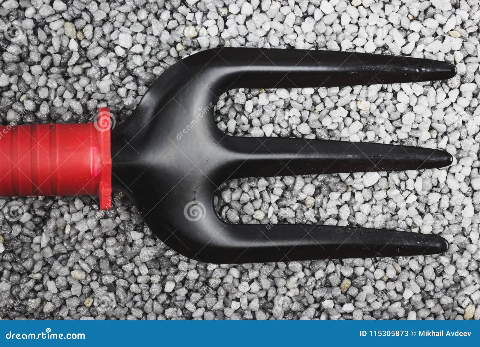 Fork for gardening stock image. Image of wood, tools - 115305873