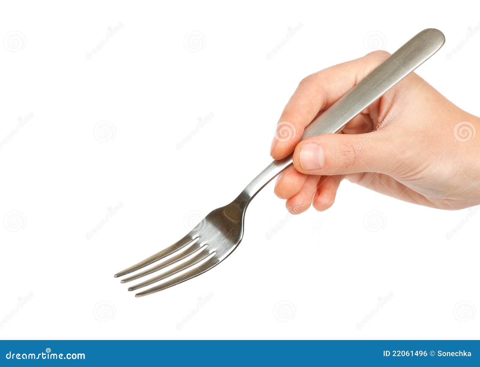 Fork in hand stock photo. Image of hand, hungry, lunch - 22061496