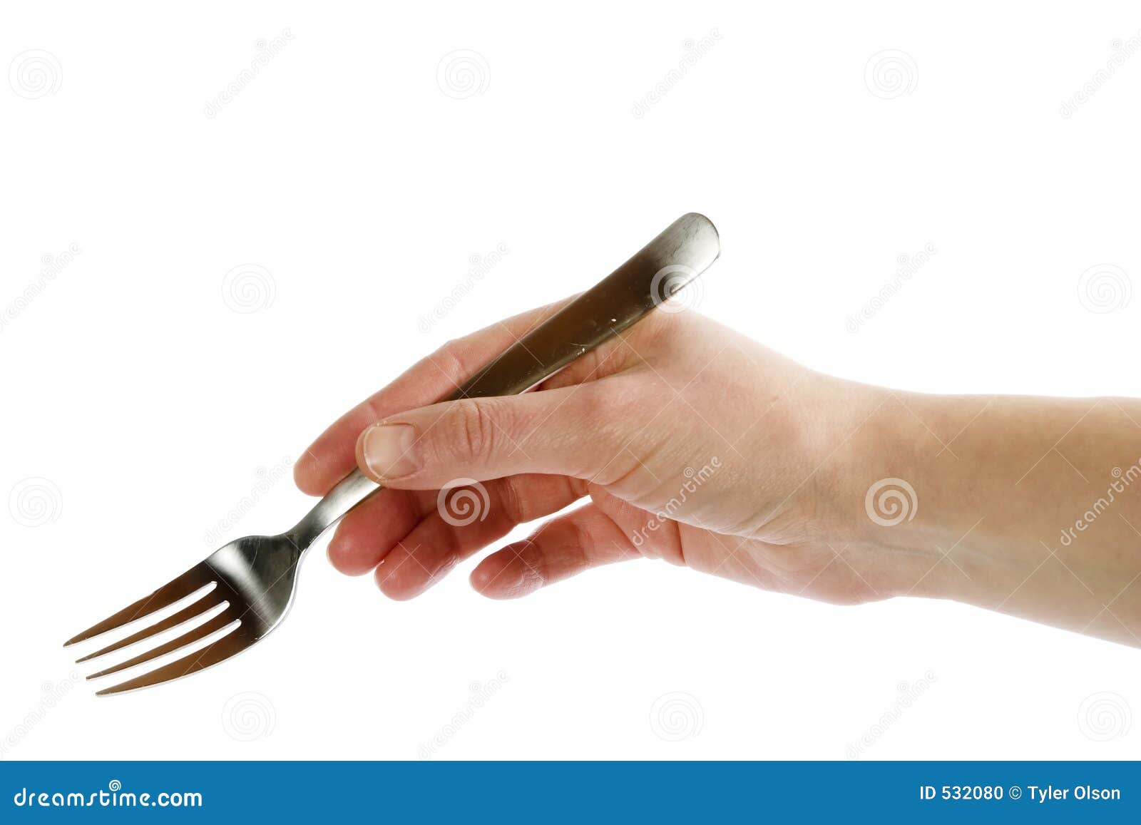 Fork in Hand stock photo. Image of hold, cold, forward - 532080