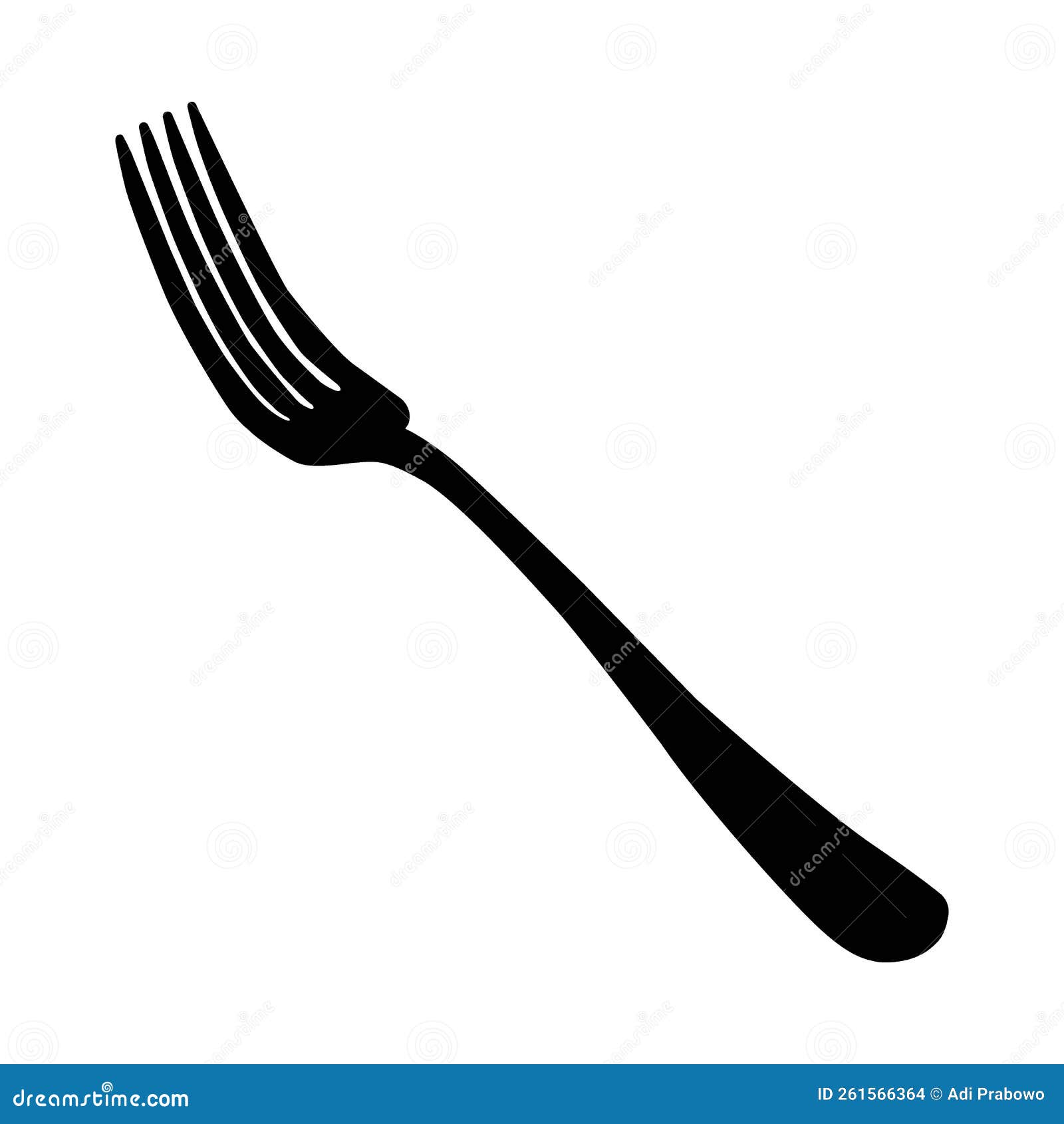 Fork Icon Logo Vector Design Stock Vector - Illustration of simple ...