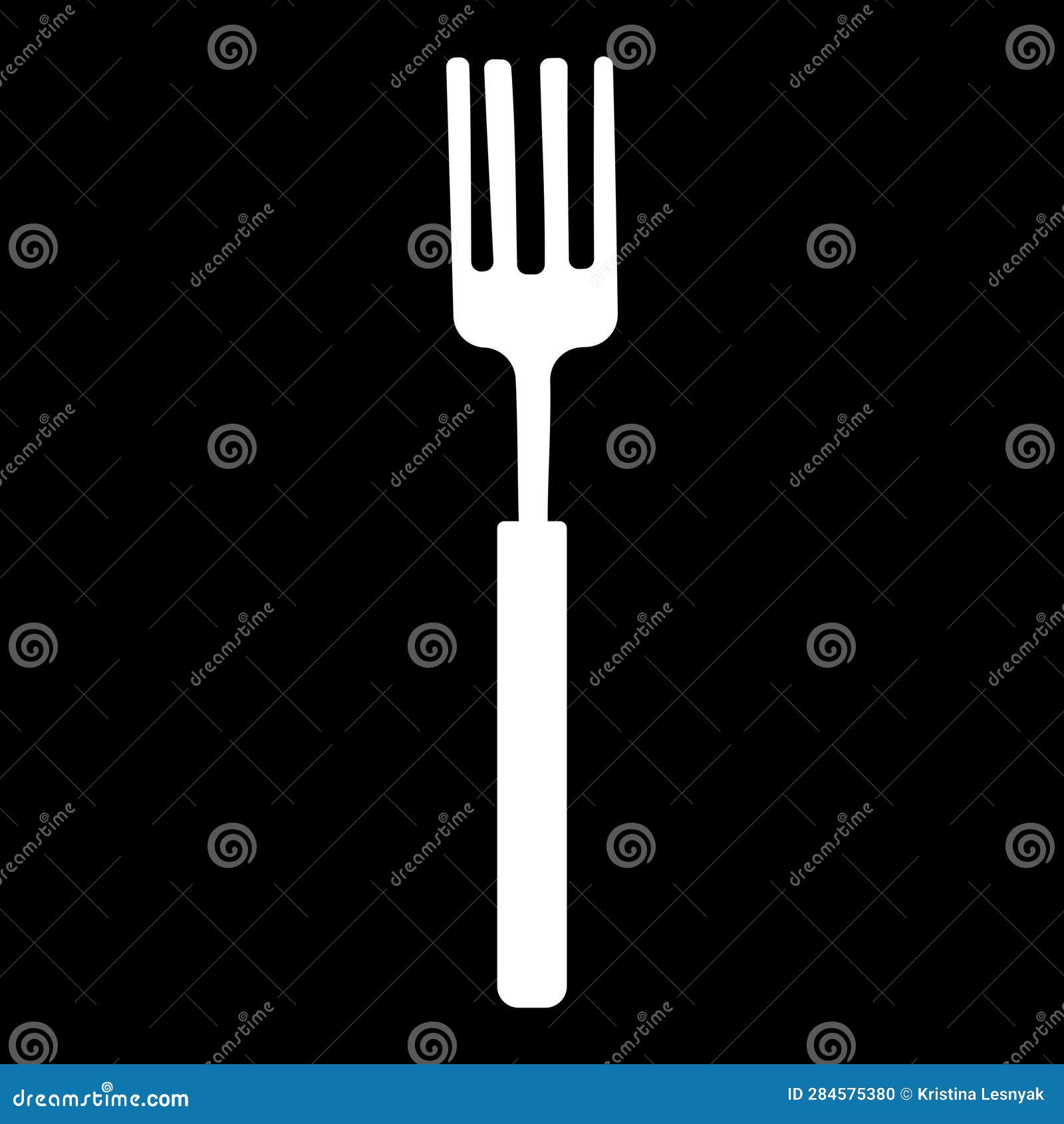 Fork Kitchen Stick Eat Kitchen Element Icon Stock Vector - Illustration ...