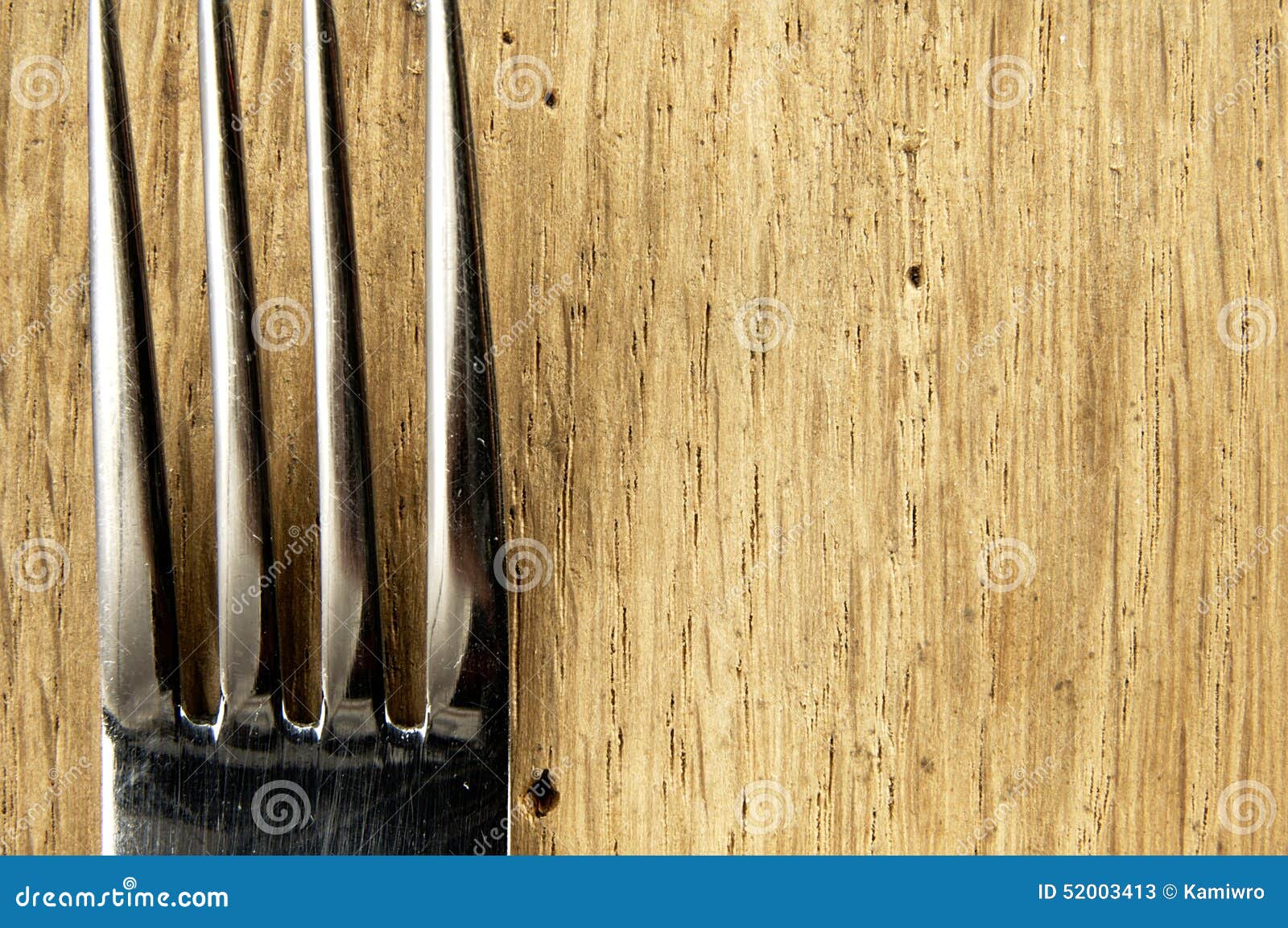 Fork on the kitchen table. stock image. Image of lunch - 52003413
