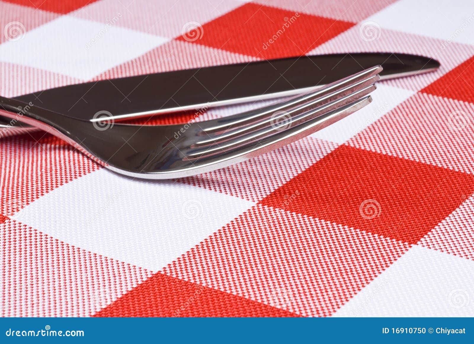 Fork and Knife stock photo. Image of checker, cutlery - 16910750